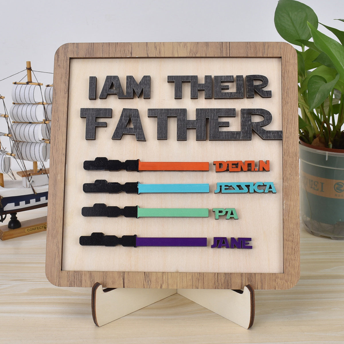 I Am Their Father - Fathers Day Gift - Personalized Plaques - YeCustom