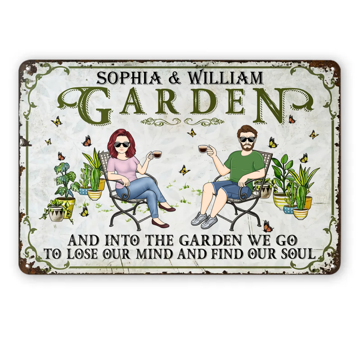 And Into The Garden We Go Gardening Family - Garden Sign For Couples ...