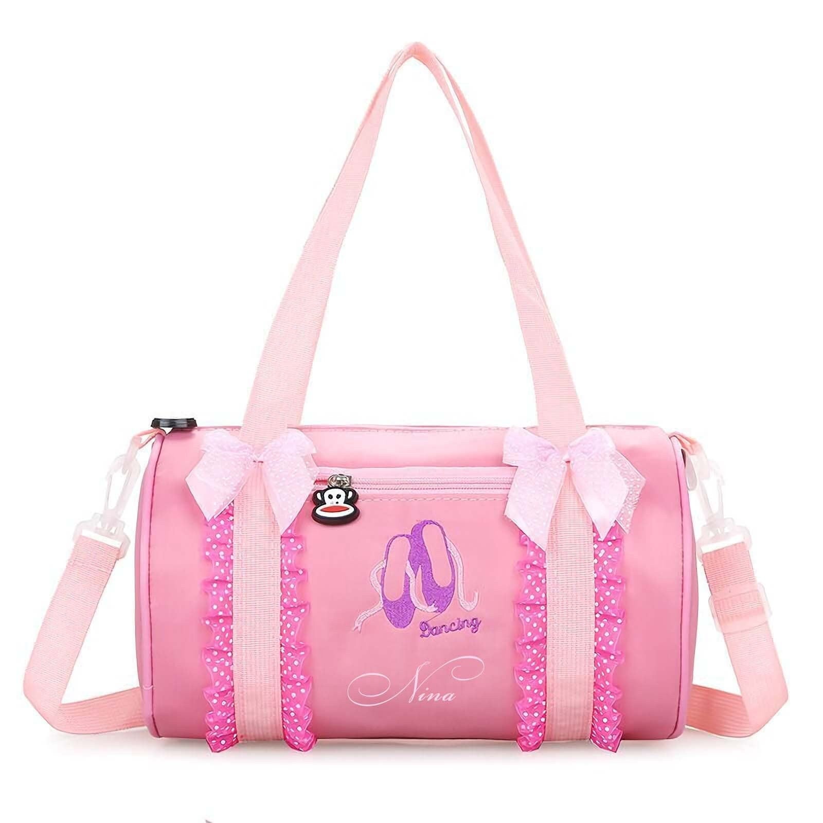 Personalized Dance Duffel, Ballerina Bags, Custom Name Shoulder Bags ...