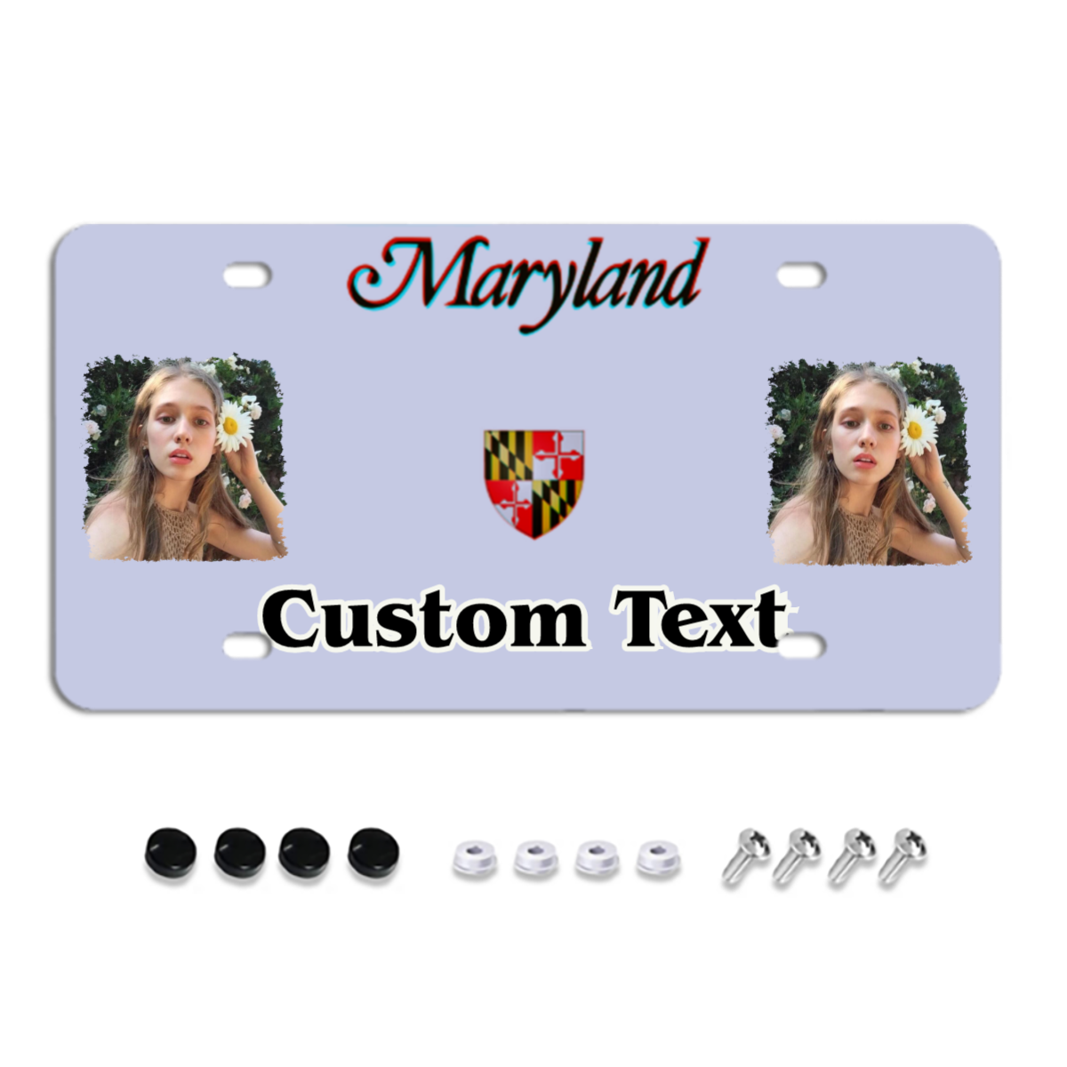Maryland Custom License Plates, Personalized Photo & Text & Background ...