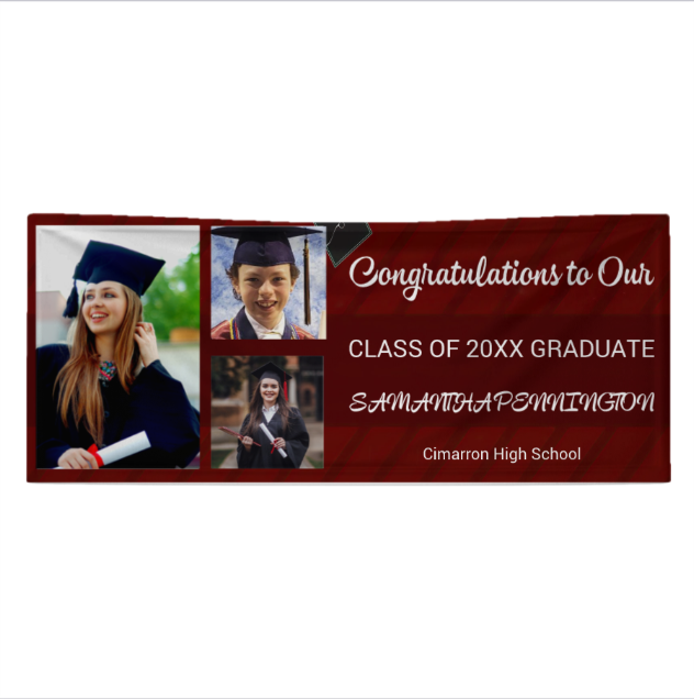 Graduation Class of 2022 Photo Collage Banner - YeCustom