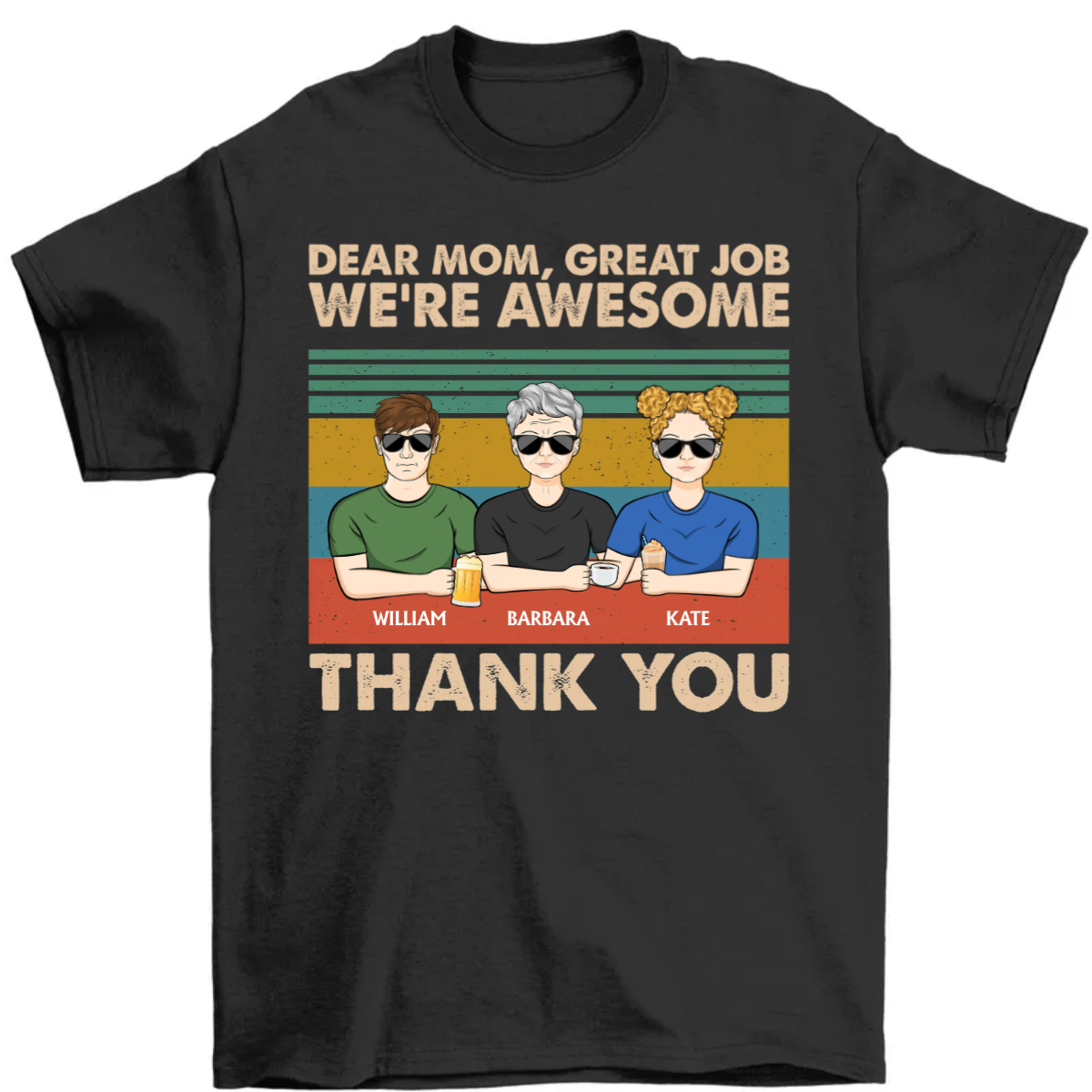 Dear Mom Mum Great Job We're Awesome Thank You - Mother Gift - Persona ...